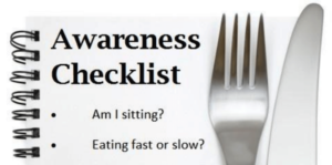 Mindful Eating Awareness Checklist - Eating Mindfully